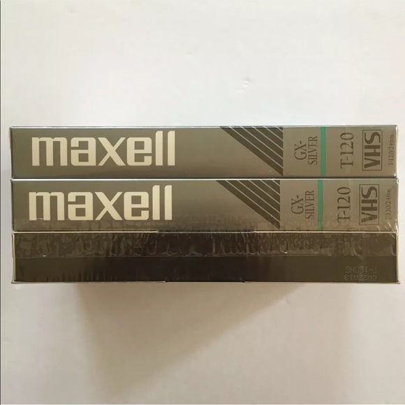 Office | Maxell 2 Gxsilver 1 Hgxgold 6 Hour Vhs Tapes | Poshmark